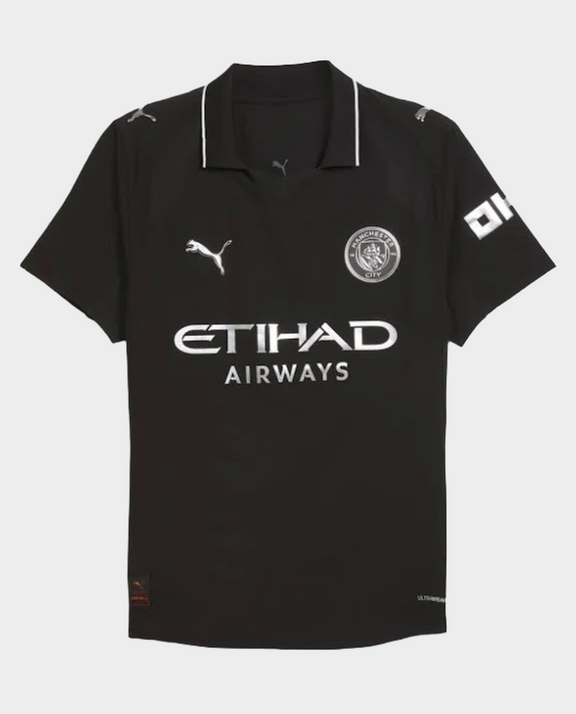 Manchester City Away Jersey 2025-26 Player Version with Red-Black ...